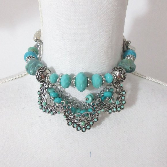 Treska | Jewelry | Treska Tinker Choker Necklace Womens Pendant ...